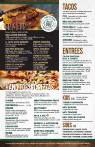 Durham Food Menu - Tobacco Wood Brewing